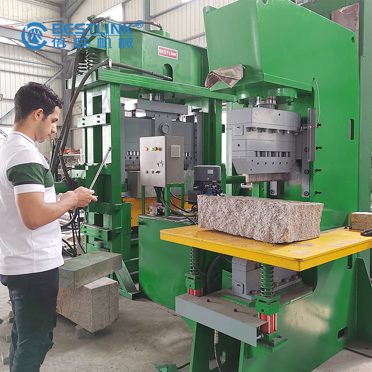 Semi Automatic Stone Concrete Block Hydraulic Splitting Guillotine ...