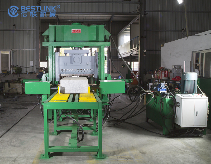 200ton Splitting Force Stone Cutting Machines with Roller And Belt ...